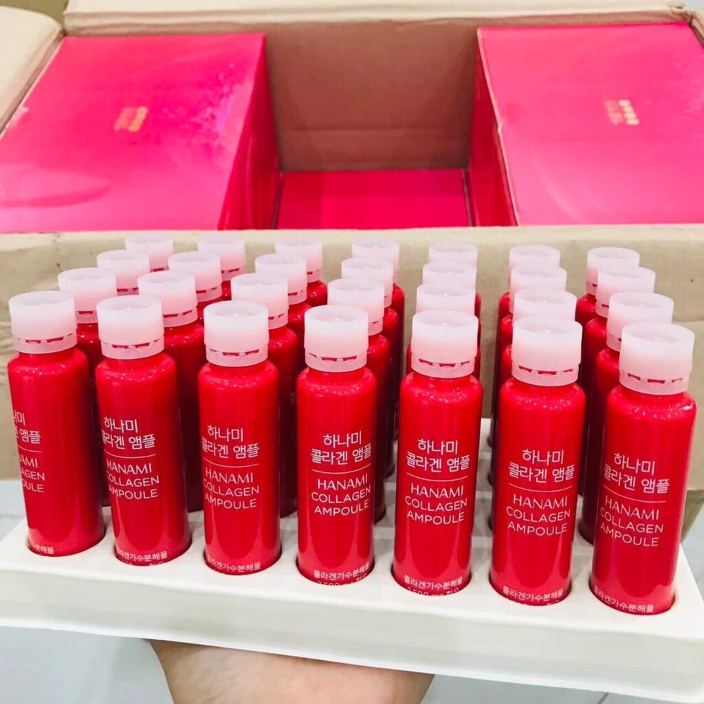 Collagen dạng nước từ tập đoàn LG Hanami Collagen Ampoule 28 lọ ...